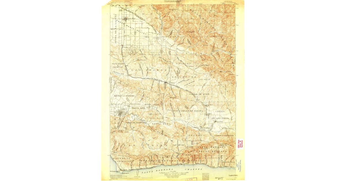 Old Maps of North Santa Maria, Santa Maria for Genealogy | Pastmaps