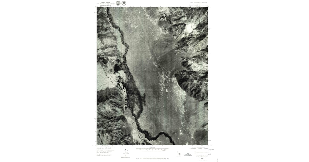 1970s Maps of Inyo County, CA | Pastmaps