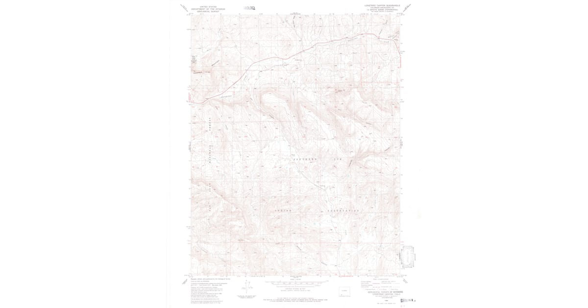 1984 Map of Lonetree Canyon, Archuleta County, CO — High-Res | Pastmaps