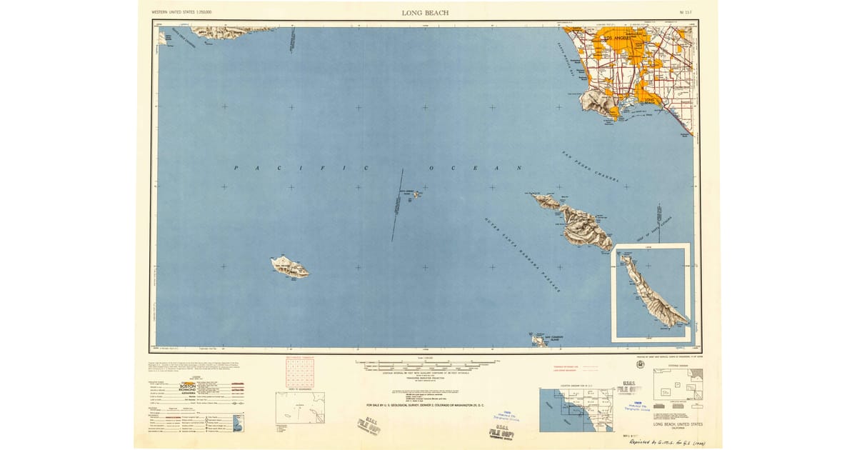 1957 Map of Long Beach, CA — High-Res | Pastmaps