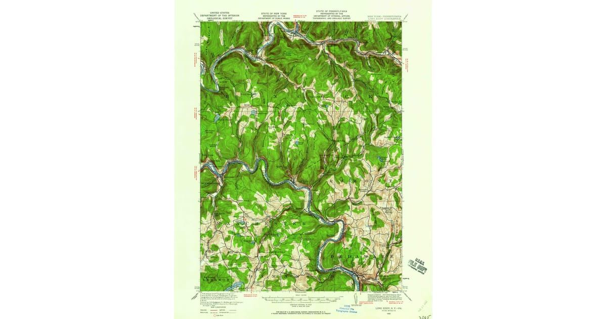 Old Maps of Manchester Township, PA for Genealogy | Pastmaps