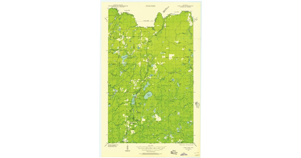 Old Maps of Long Lake, WI | Pastmaps