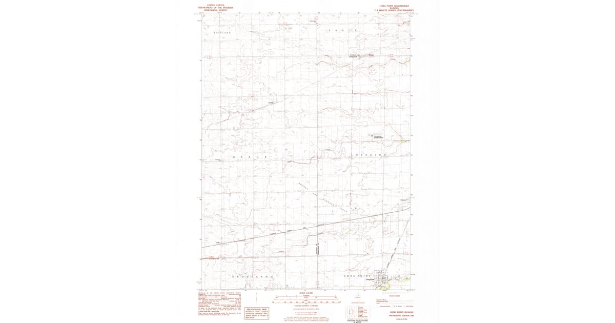 1983 Map of Long Point, IL — High-Res | Pastmaps