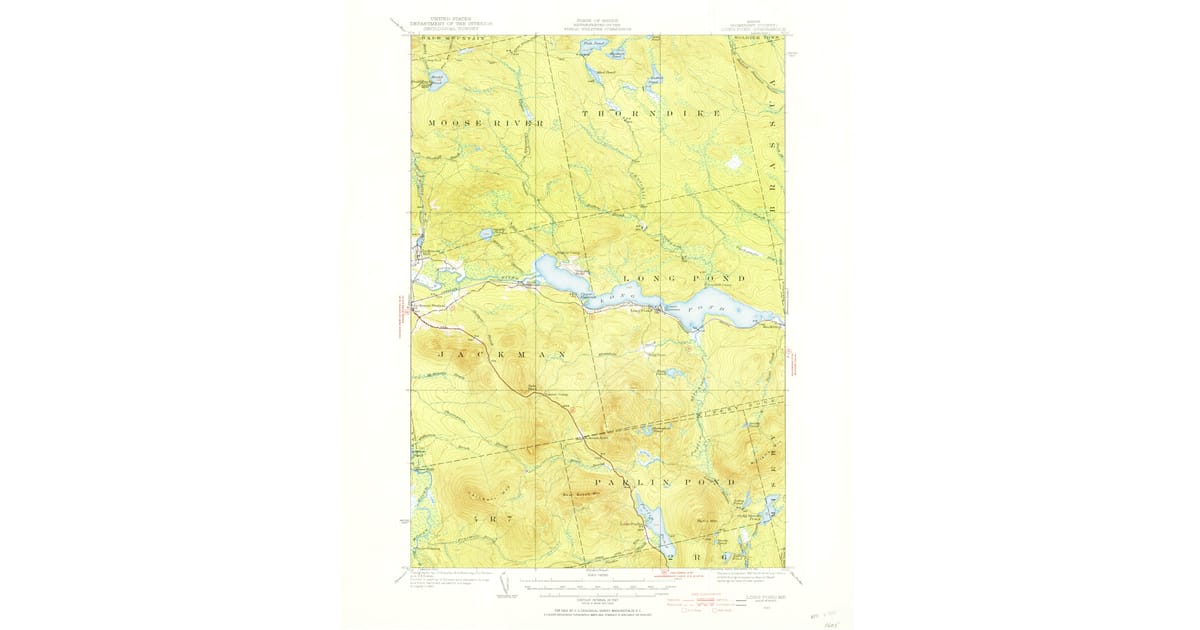 Old Maps of Attean Township, ME | Pastmaps