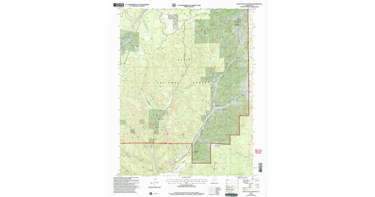 2002 Map of Long Valley Junction, Kane County, UT — High-Res | Pastmaps