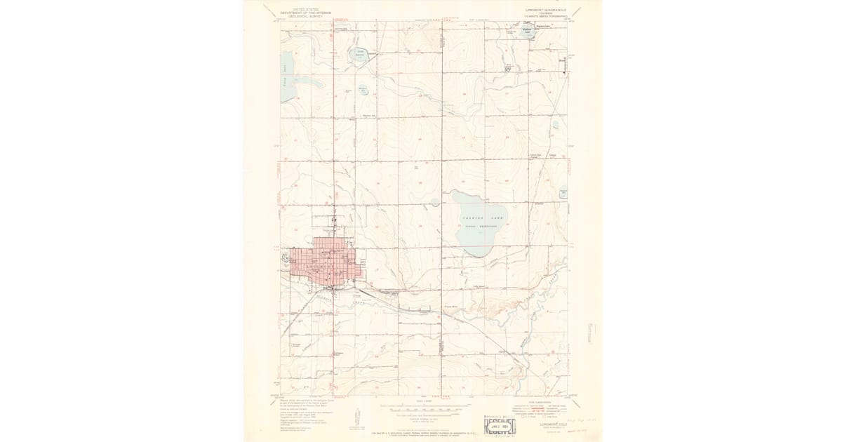 1951 Map of Longmont, CO — High-Res | Pastmaps