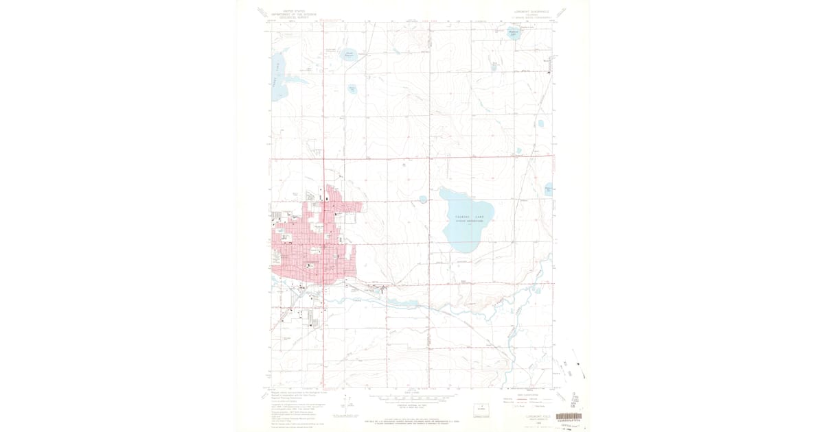 1968 Map of Longmont, CO — High-Res | Pastmaps