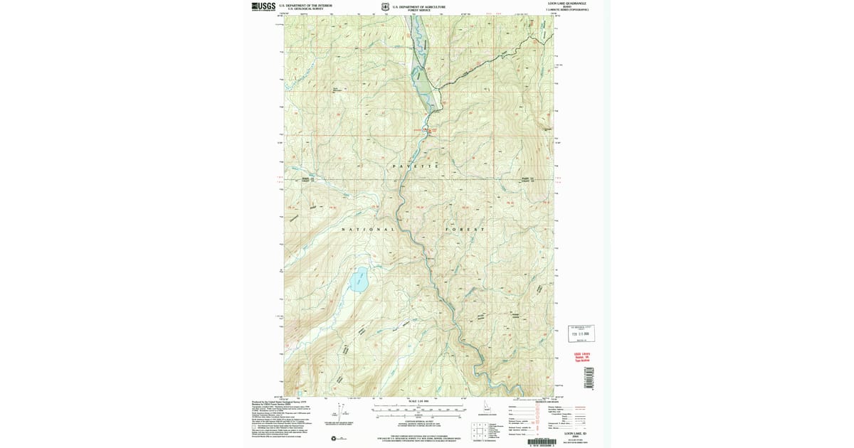 2004 Map of Loon Lake, Valley County, ID — High-Res | Pastmaps