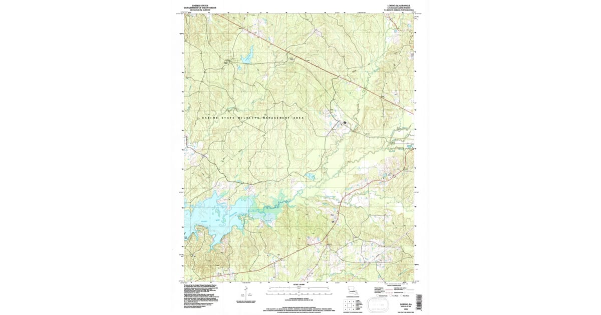 1990s Maps of Sabine Parish, LA | Pastmaps