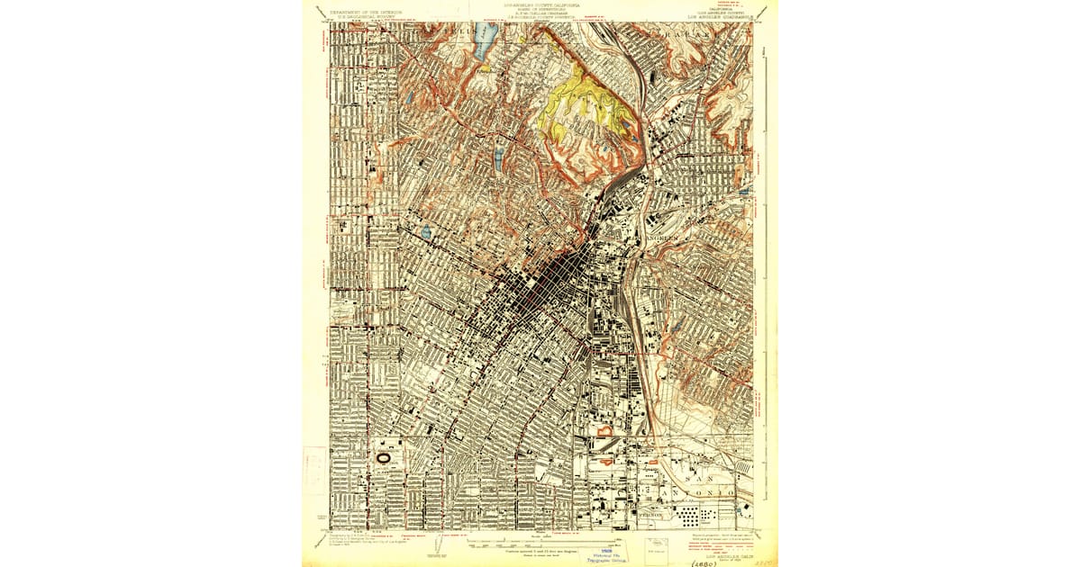 1920s Maps of Arts District, Los Angeles | Pastmaps
