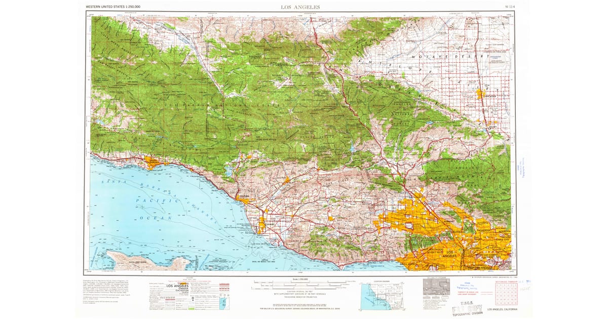 1960s Maps of Baird Park, Los Angeles | Pastmaps