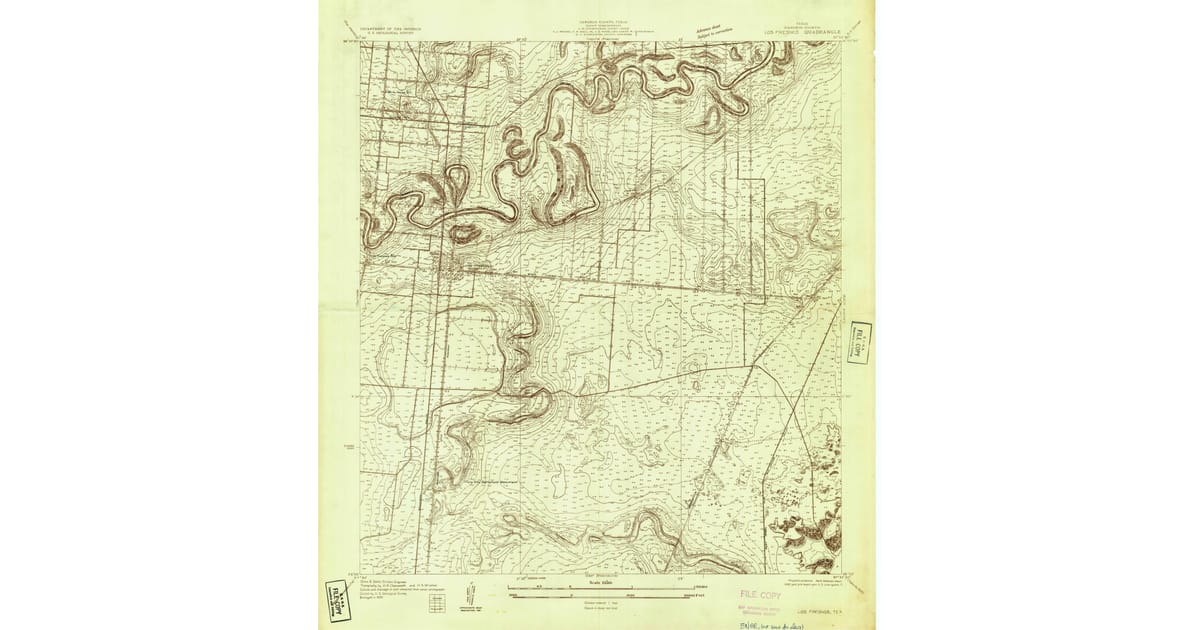 1930s Maps of Los Fresnos, TX | Pastmaps