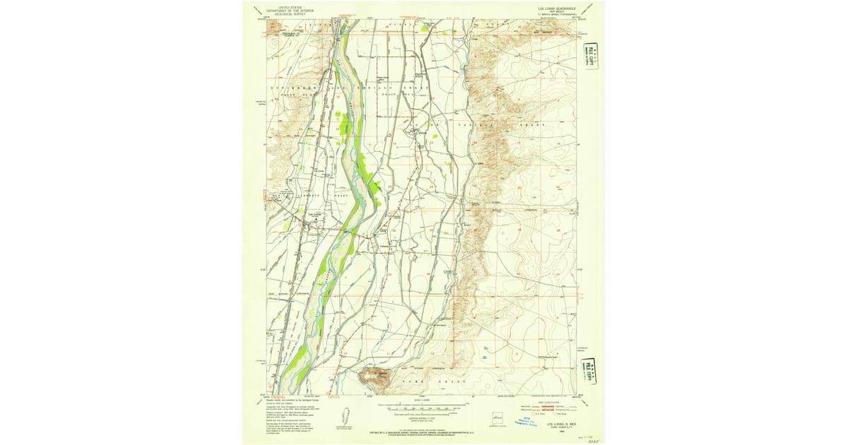 Old Maps of El Cerro Mission, Los Lunas | Pastmaps
