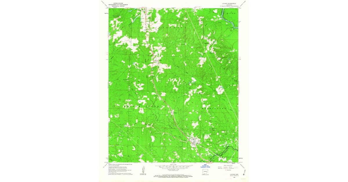1962 Map of Louann, AR — High-Res | Pastmaps