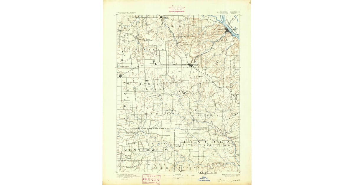 Old Maps of Reading, MO for Hiking & Exploration | Pastmaps
