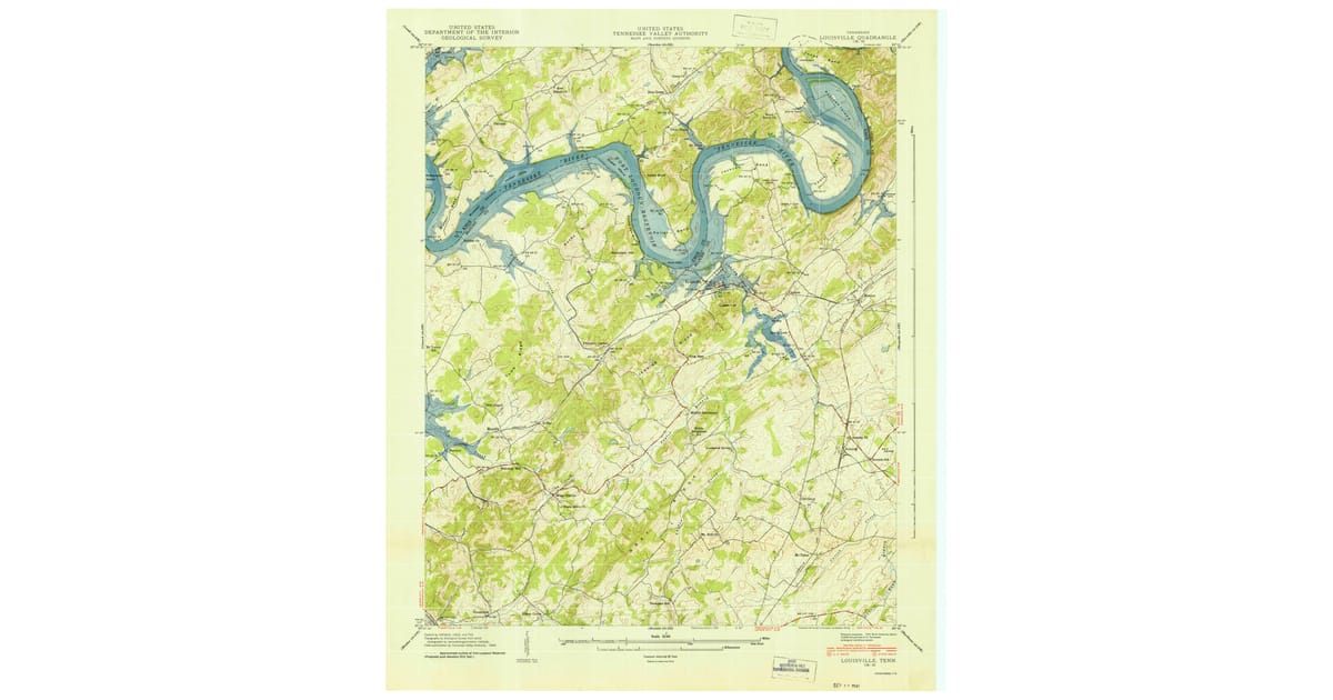 1940s Maps of Bent Tree, TN | Pastmaps