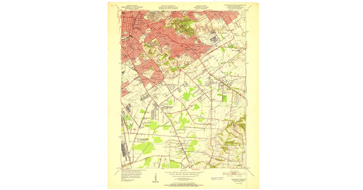1950s Maps of Lynnview, KY | Pastmaps
