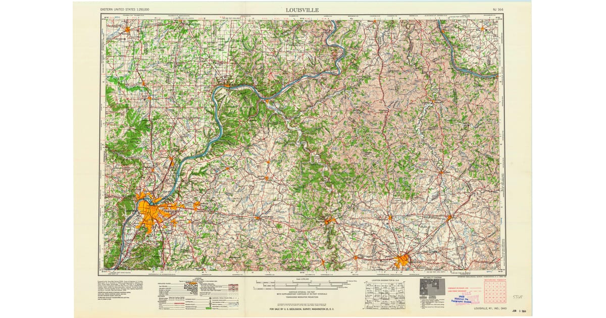 1960s Maps of Vevay, IN | Pastmaps