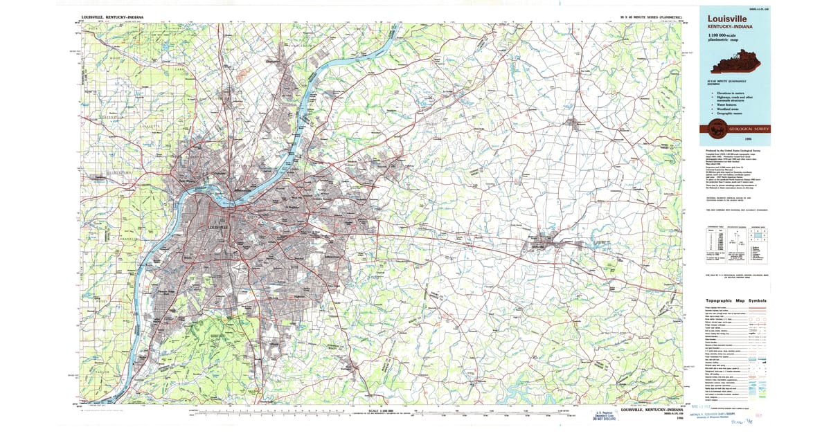 1980s Maps of Starlight, IN | Pastmaps
