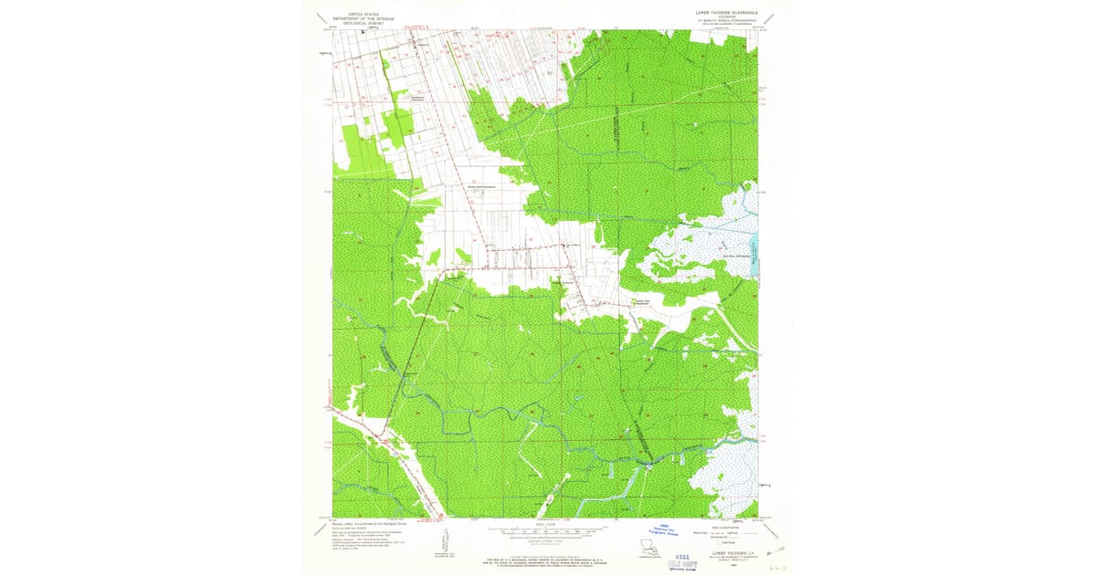 1960s Maps of Golden Star Plantation, LA | Pastmaps
