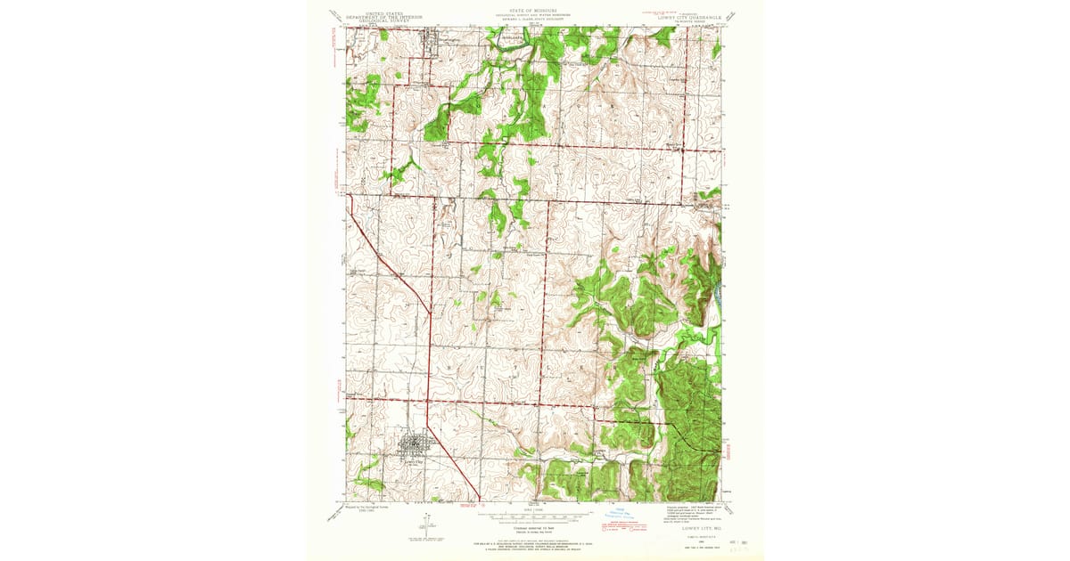 1941 Map of Lowry City, MO — High-Res | Pastmaps