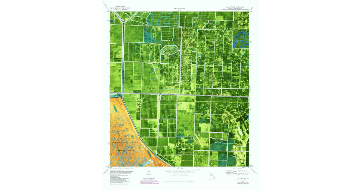 1979 Map of Loxahatchee, Palm Beach County, FL — High-Res | Pastmaps