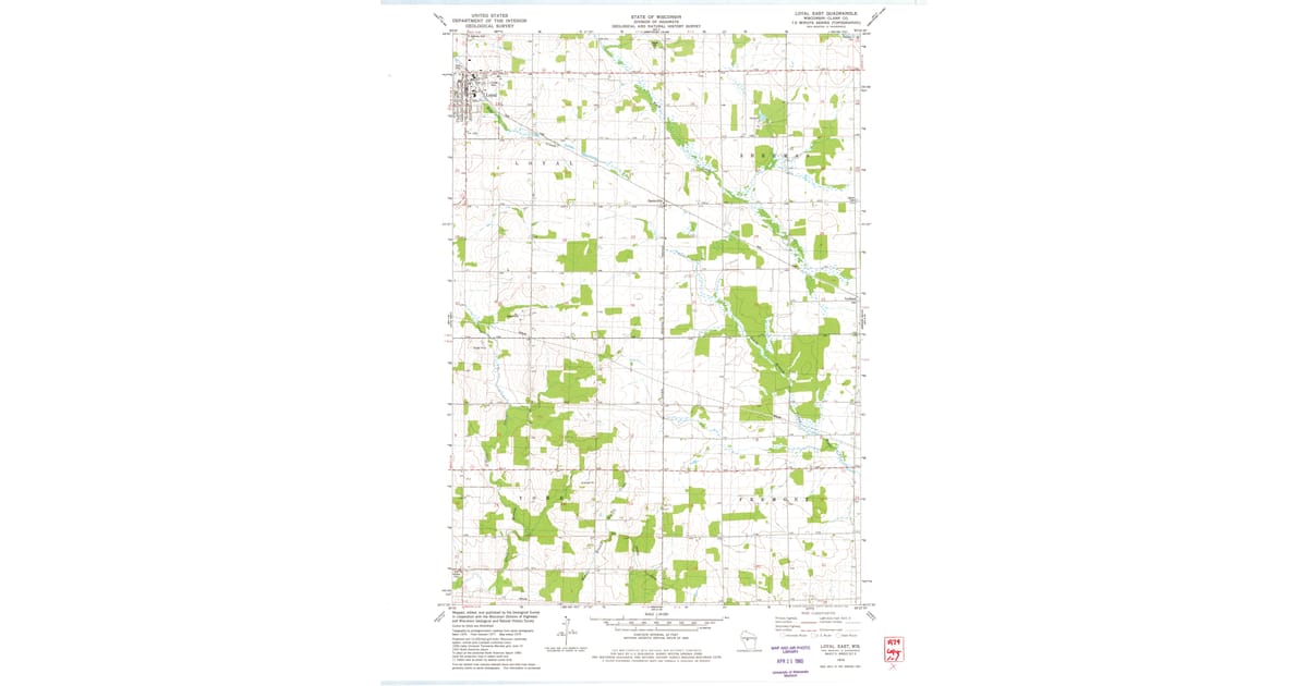 1970s Maps of Loyal, WI | Pastmaps