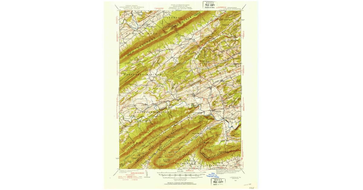 1930 Map of Loysville, Perry County, PA — High-Res | Pastmaps