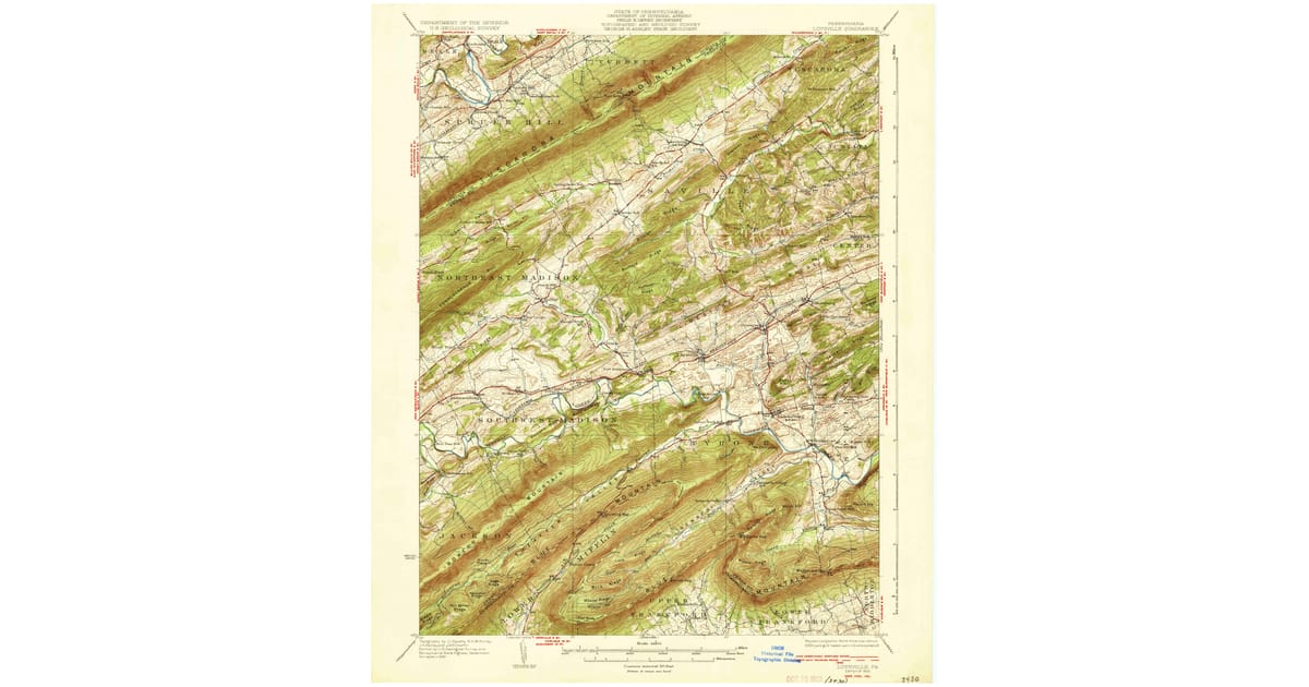 1933 Map of Loysville, Perry County, PA — High-Res | Pastmaps