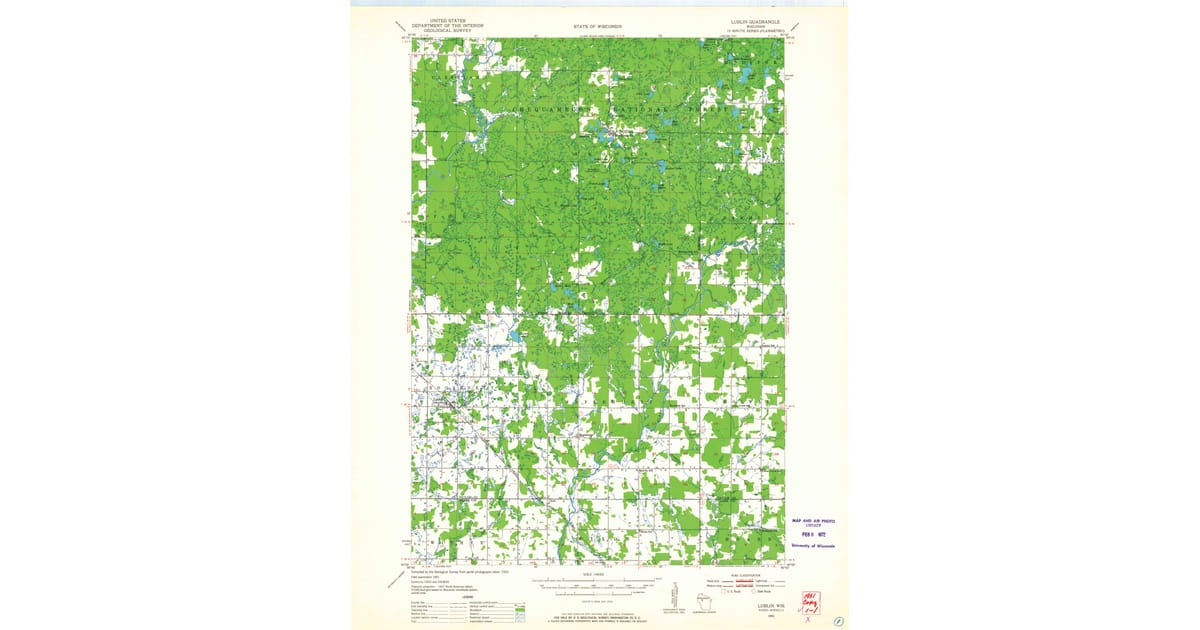 1950s Maps of Maplehurst, WI | Pastmaps