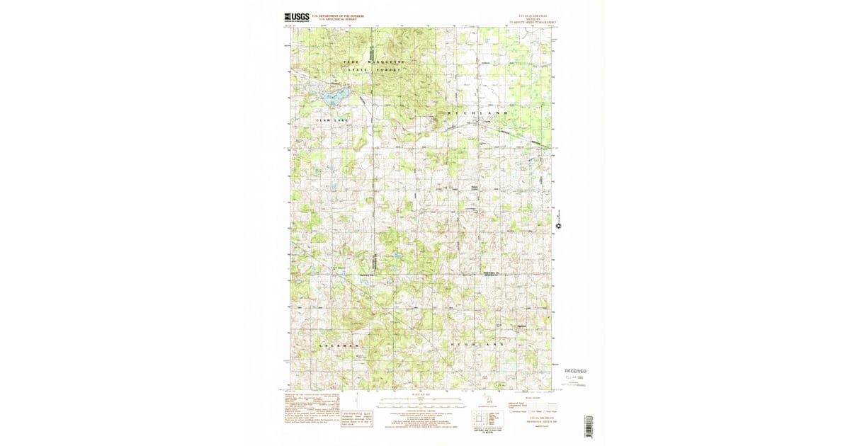 1983 Map of Lucas, Missaukee County, MI — High-Res | Pastmaps