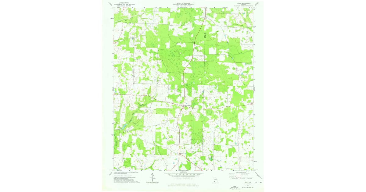1970s Maps of Howards Mill, GA | Pastmaps
