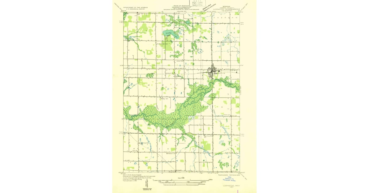 Old Maps of Scottville, MI | Pastmaps