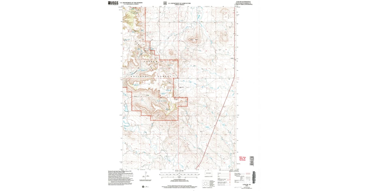 2000-2009 Maps of Ludlow, SD | Pastmaps