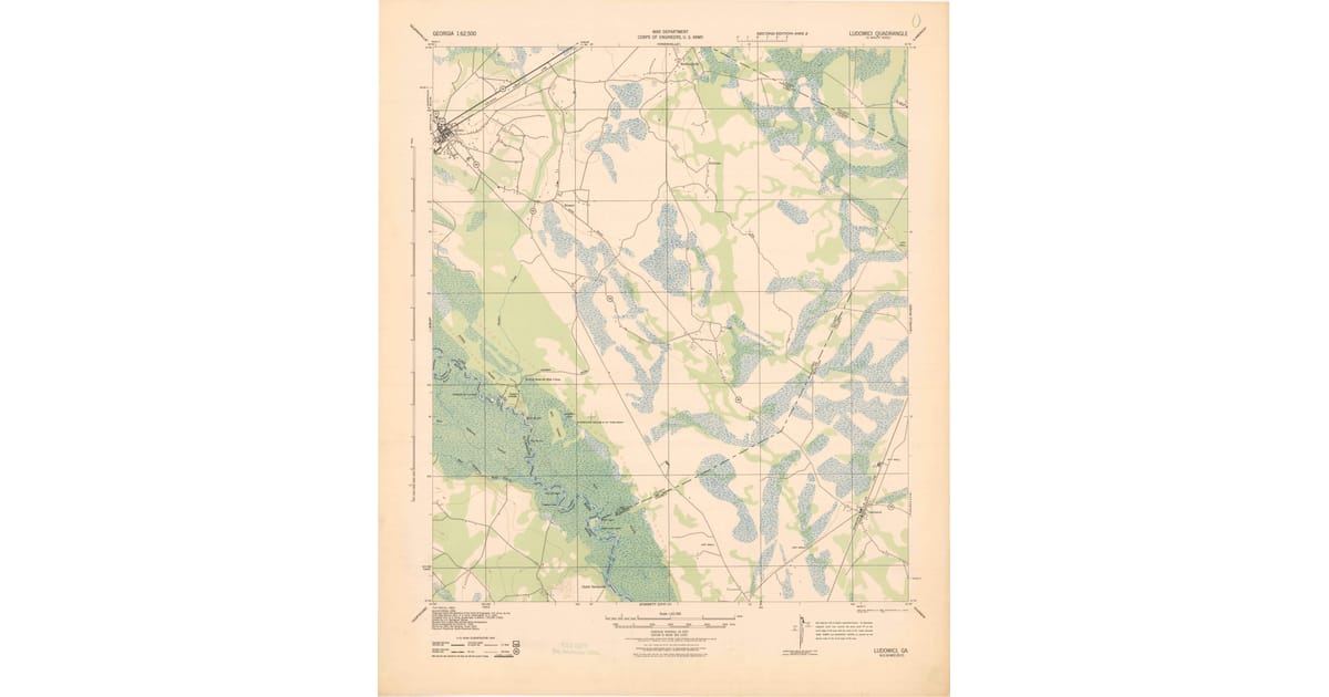 Old Maps of Townsend, GA for Metal Detecting | Pastmaps