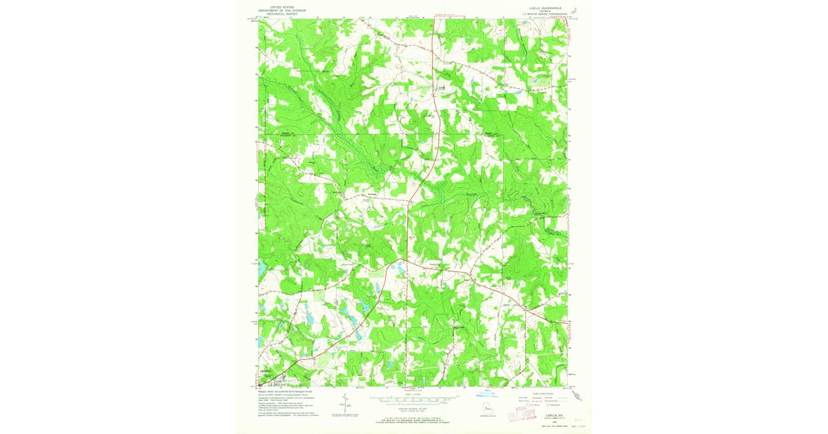 1960s Maps of Locust Grove, GA | Pastmaps