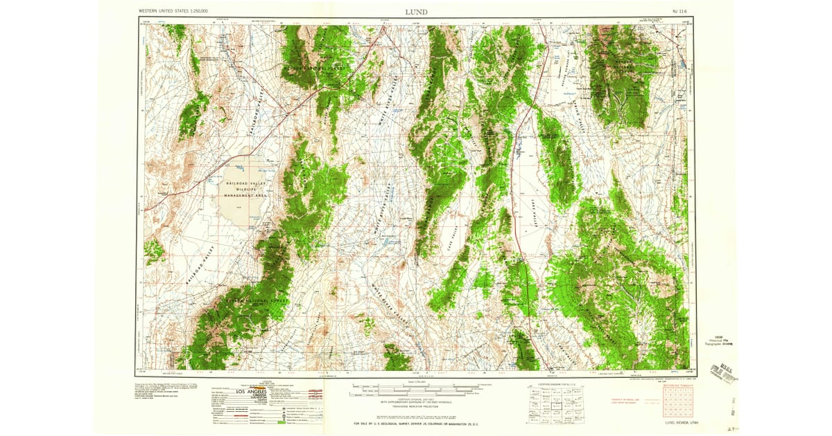 1960s Maps of Beaver County, UT | Pastmaps