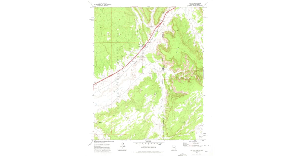 1970s Maps of Lupton, Fort Defiance Agency | Pastmaps