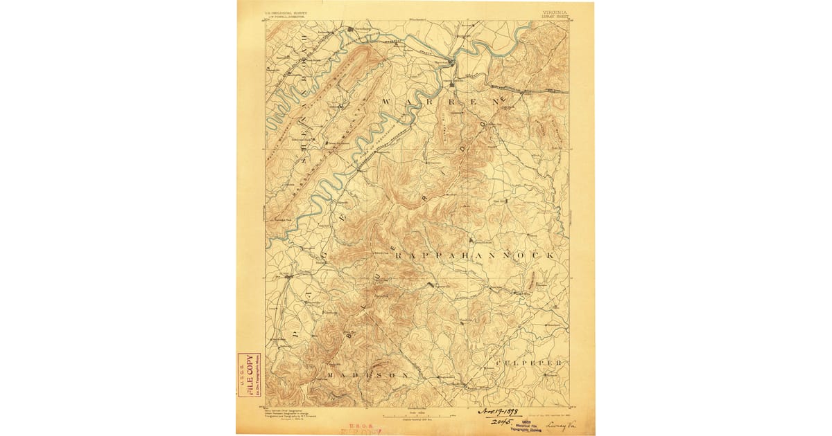 1800s (19th Century) Maps of West Lakes, Culpeper County | Pastmaps