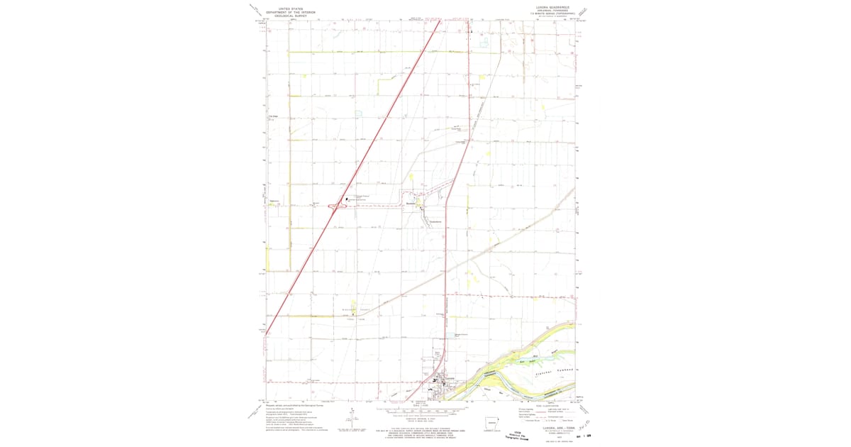 1970s Maps of Luxora, AR | Pastmaps