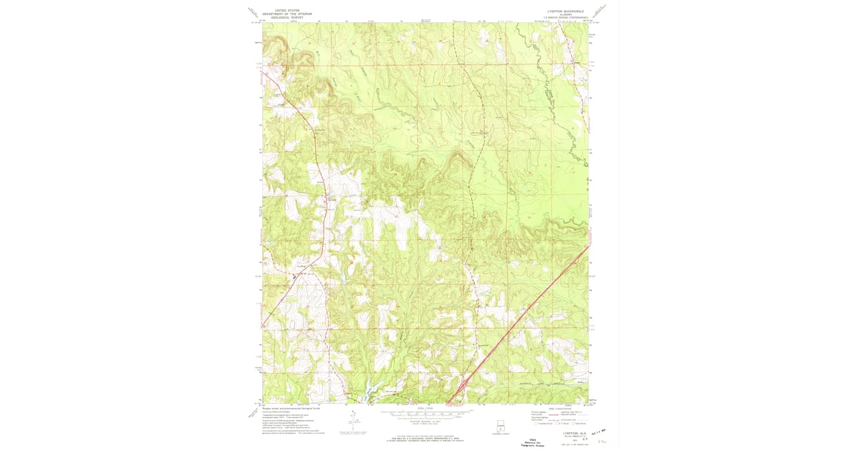 1971 Map of Lyeffion, Conecuh County, AL — High-Res | Pastmaps
