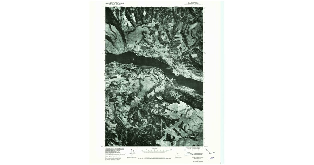 1975 Map of Lyle, WA — High-Res | Pastmaps