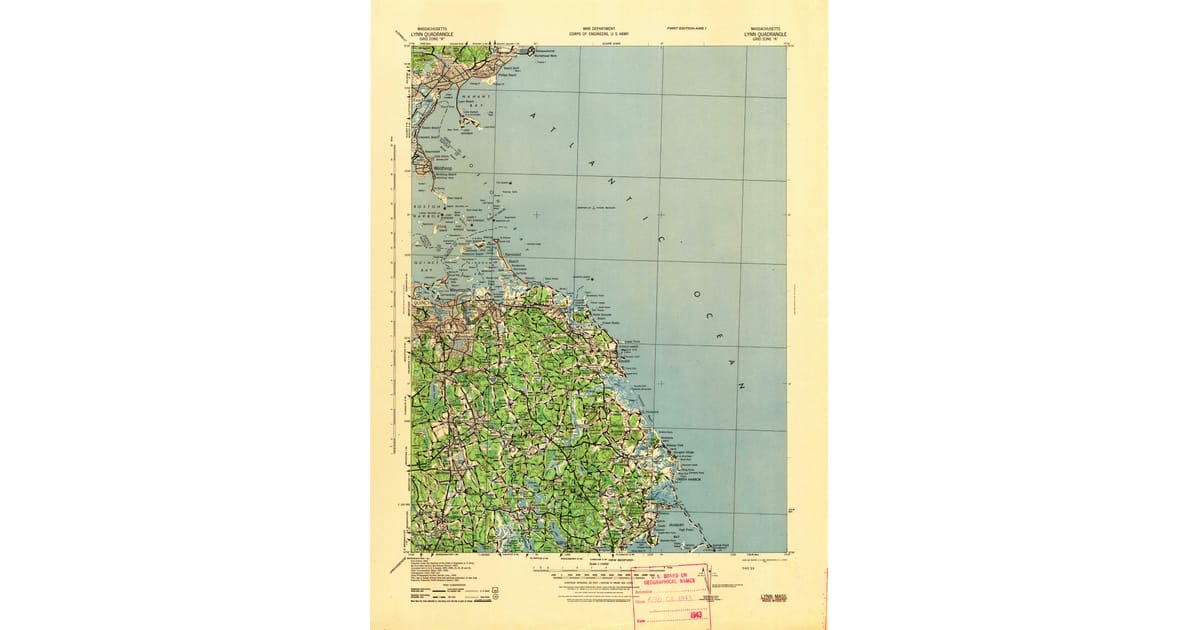 1943 Map of Lynn, MA — High-Res | Pastmaps