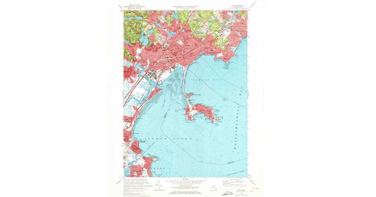 1970 Map of Lynn, MA — High-Res | Pastmaps