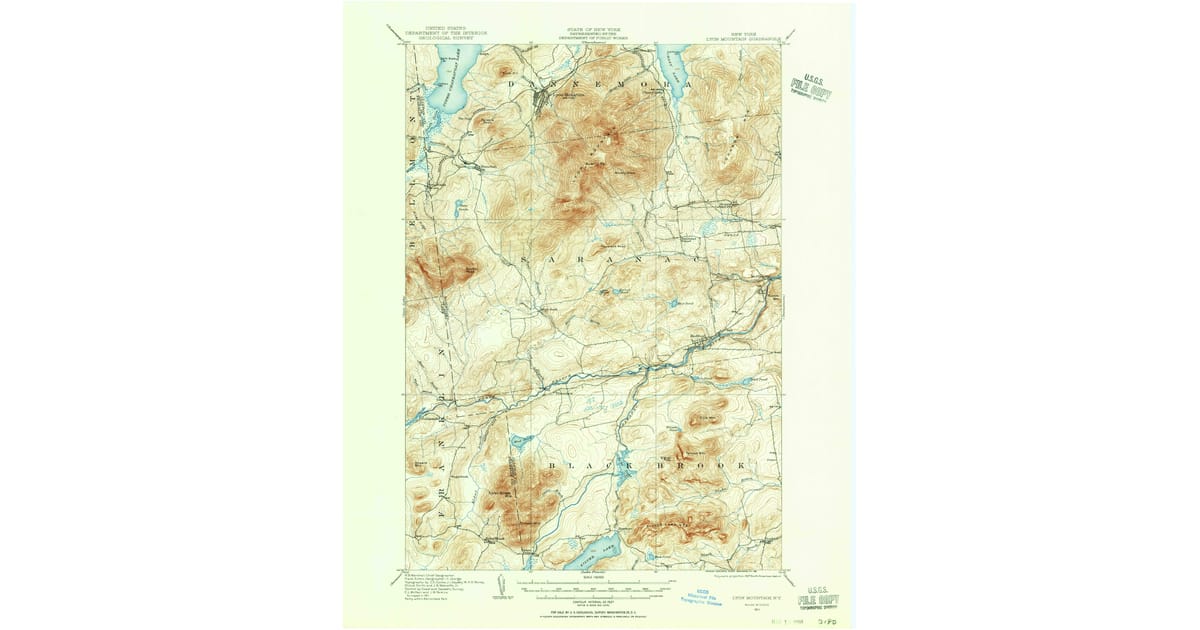 Old Maps of Lyon Mountain, Lyon Mountain | Pastmaps