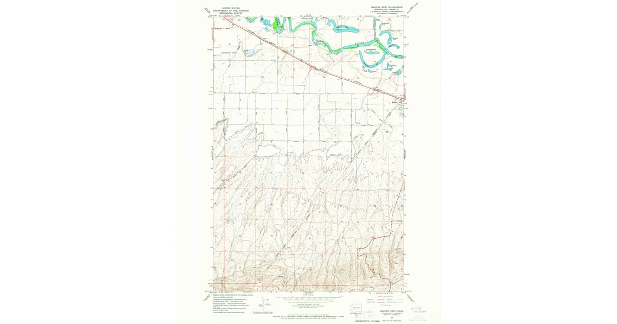 1965 Map of Mabton West, Yakima County, WA — High-Res | Pastmaps