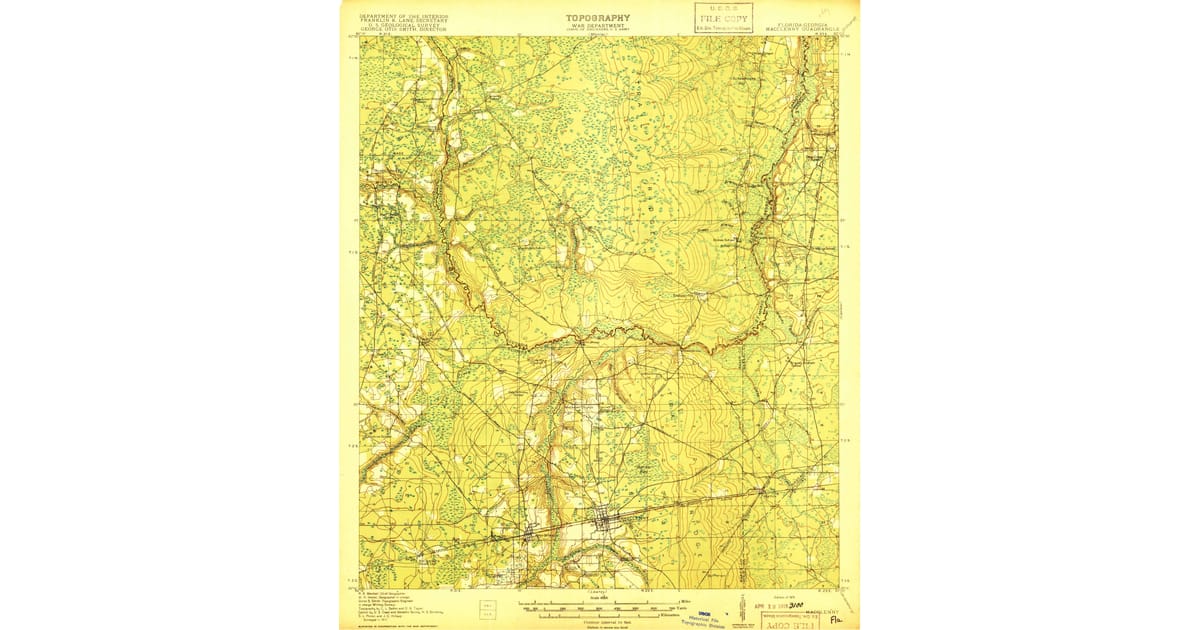 1918 Map of Macclenny, FL — High-Res | Pastmaps