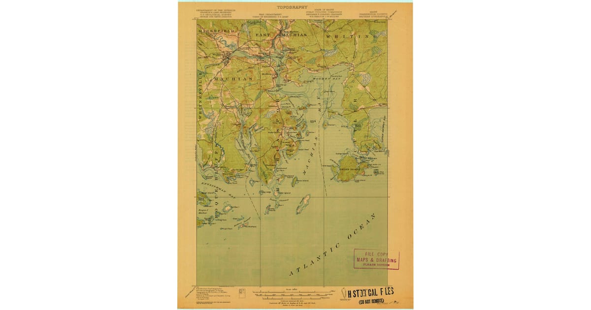 Old Maps of Jonesport, ME | Pastmaps