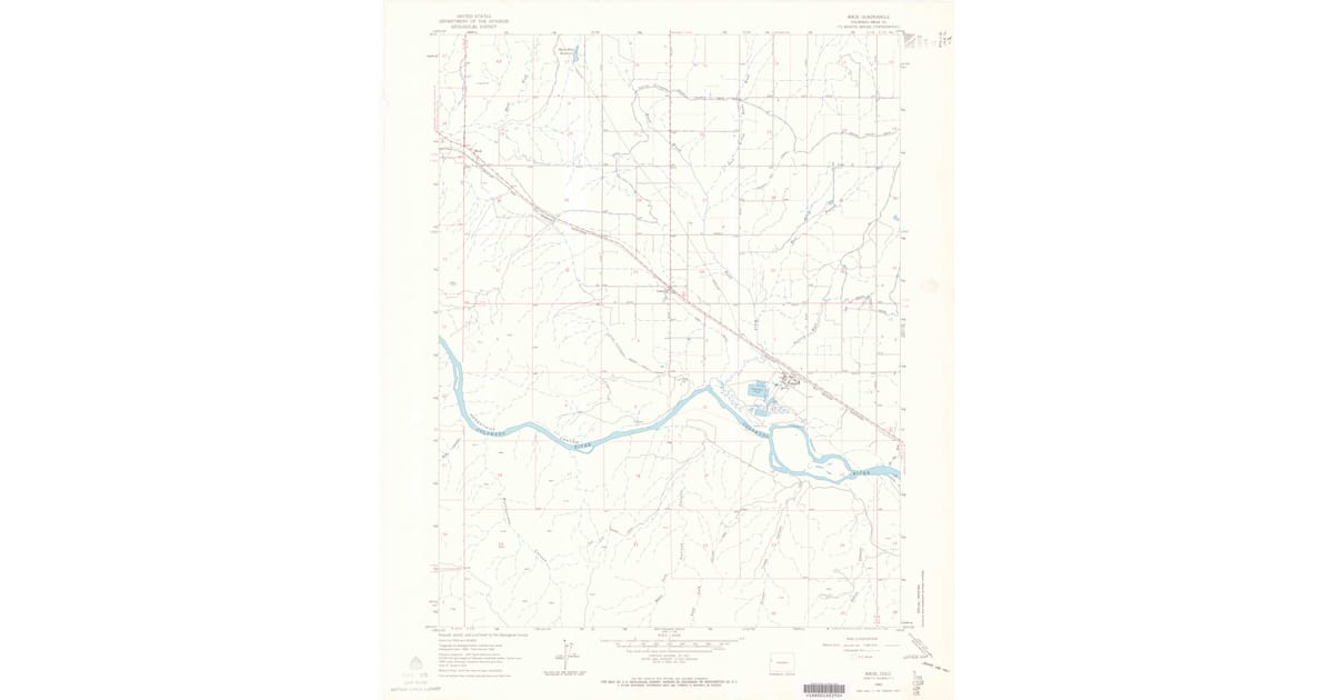 1962 Map of Mack, Mesa County, CO — High-Res | Pastmaps