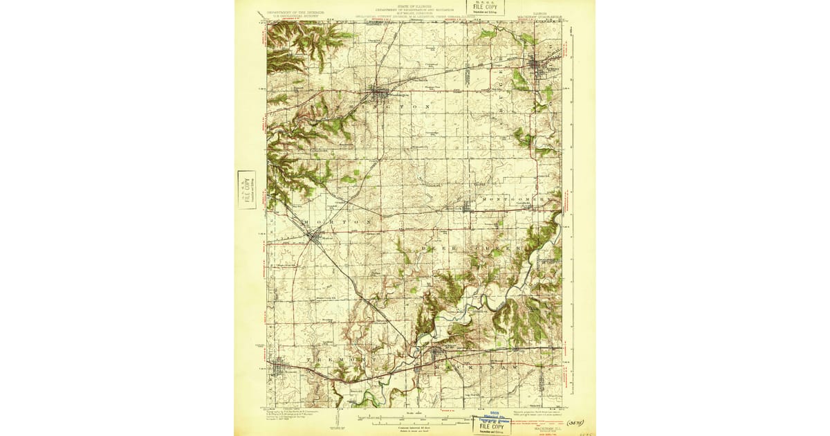1930s Maps of Morton, IL | Pastmaps